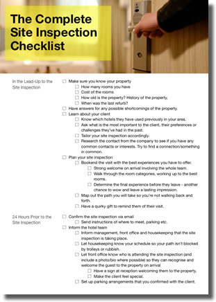 Your Complete Checklist for Successful Site Inspections - Hospitality ...